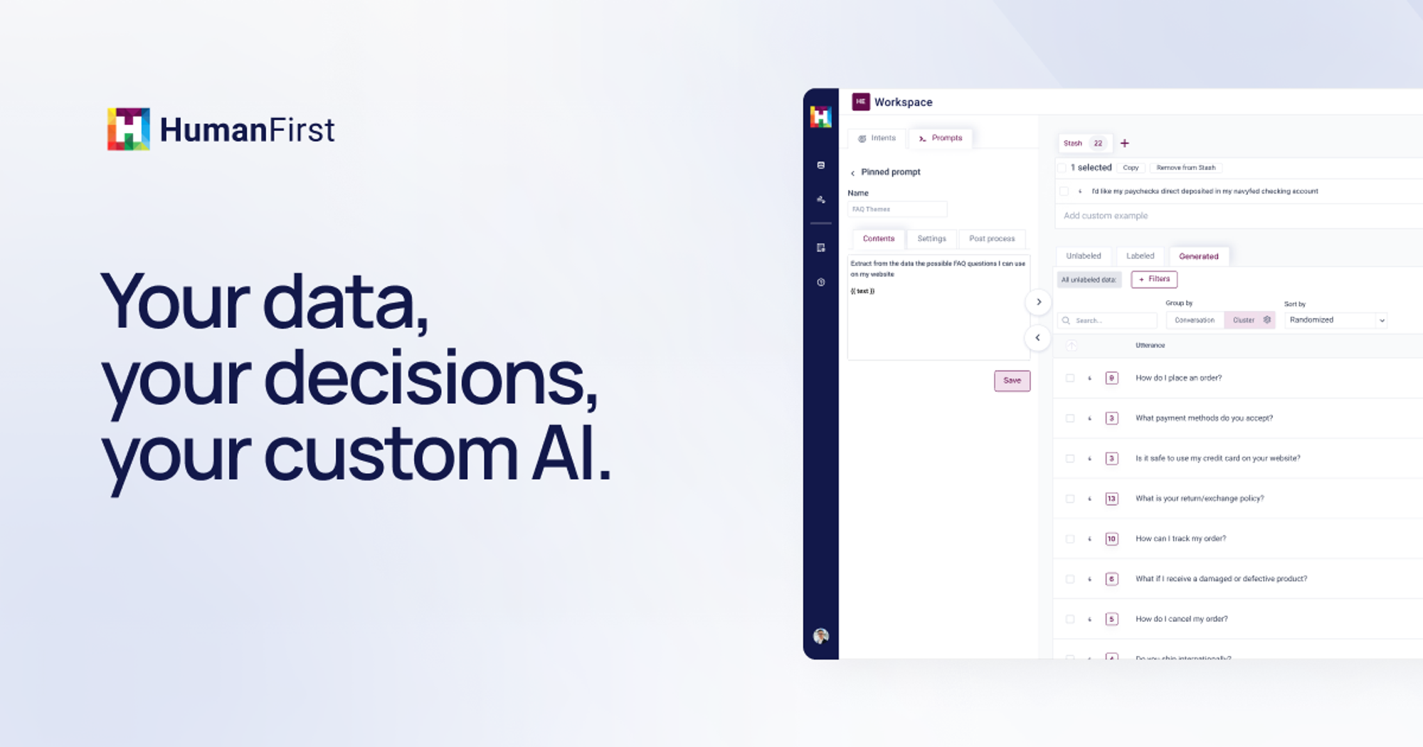 HumanFirst | Introduce Your Data To Your Prompts